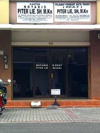 Notaris Piter Lie, SH., M.Kn contact information. Notaries - Public, in TANGERANG